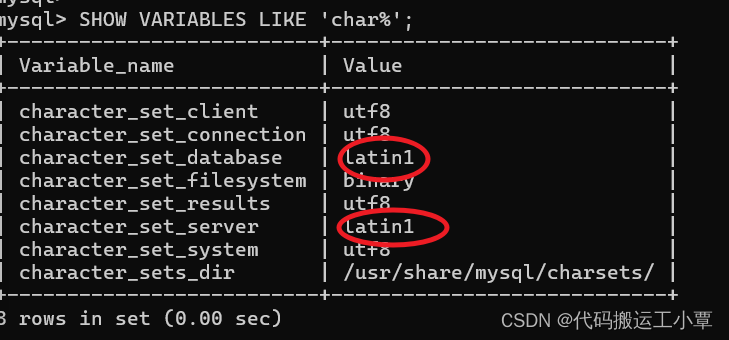 navicat导入文件失败[ERR] 1366 - Incorrect string value: ‘\xE7\x9A\xAE\xE6\xB0\xB8...‘ for column ...