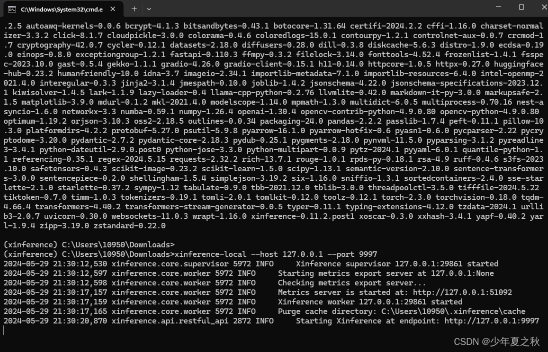 Win11本地部署xinference_error: could not build wheels for chatglm-cpp, lla-CSDN博客