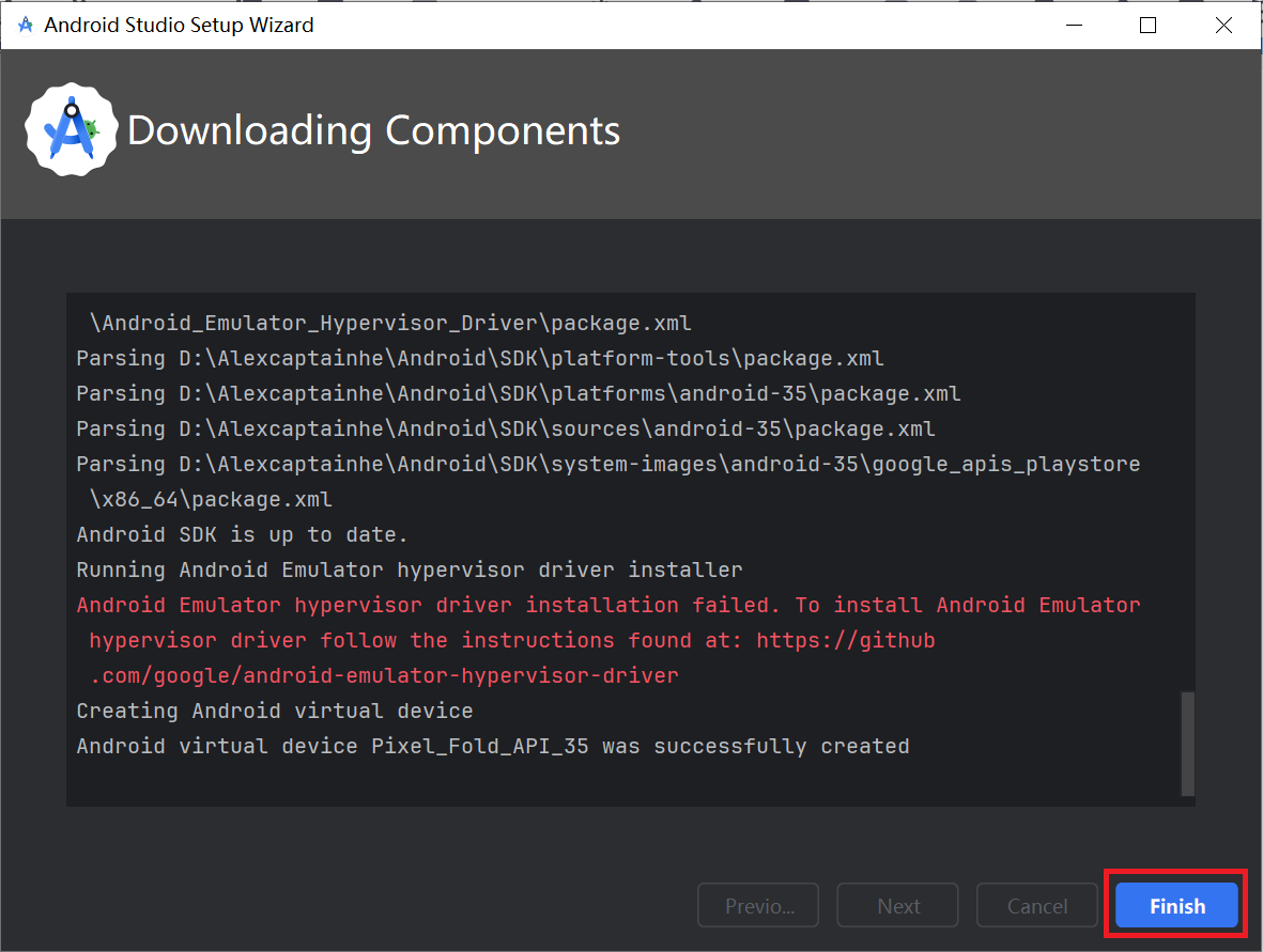 Android Studio安装配置详细教程_android emulator hypervisor driver installation fa-CSDN博客
