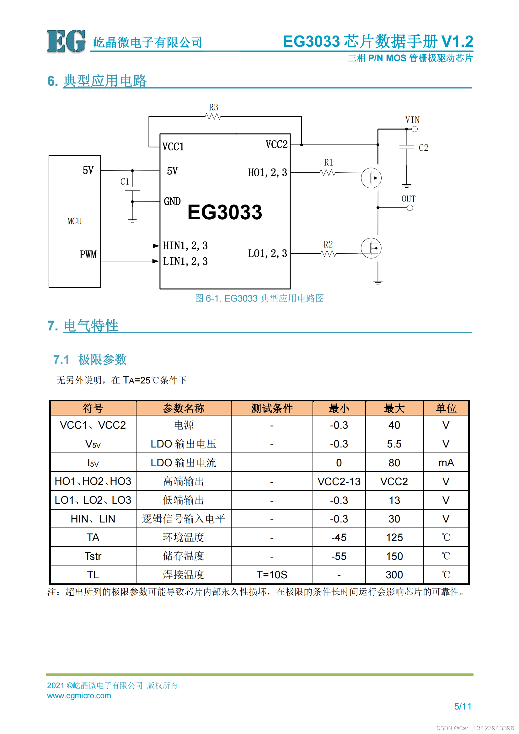 EG3033 三相P/N MOS管栅极驱动芯片_eg3033问题-CSDN博客
