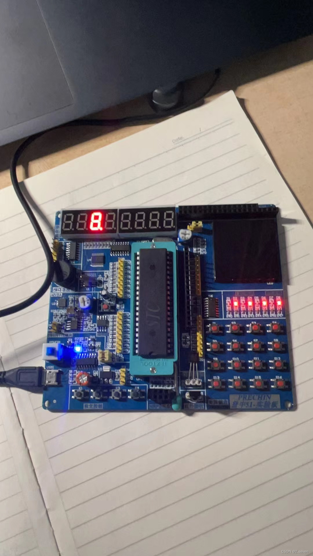 单片机入门（1）——LED灯（基于普中51-实验板，芯片为STC89C52R)_at89c52单片机控制led灯-CSDN博客