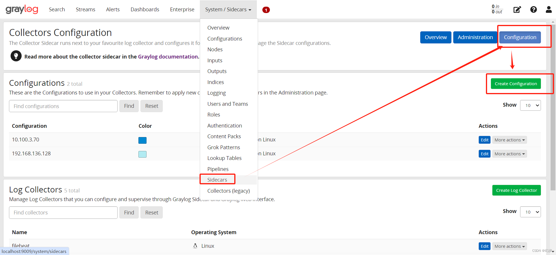 Graylog 使用sidecar 和filebeat 采集linux日志_graylog filebeat-CSDN博客
