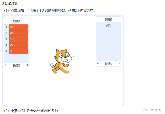 图形化编程题:列表排序,scratch编程实现代码 电子学会20243四级考试题编程题第一题图形化编程列表排序 Csdn博客