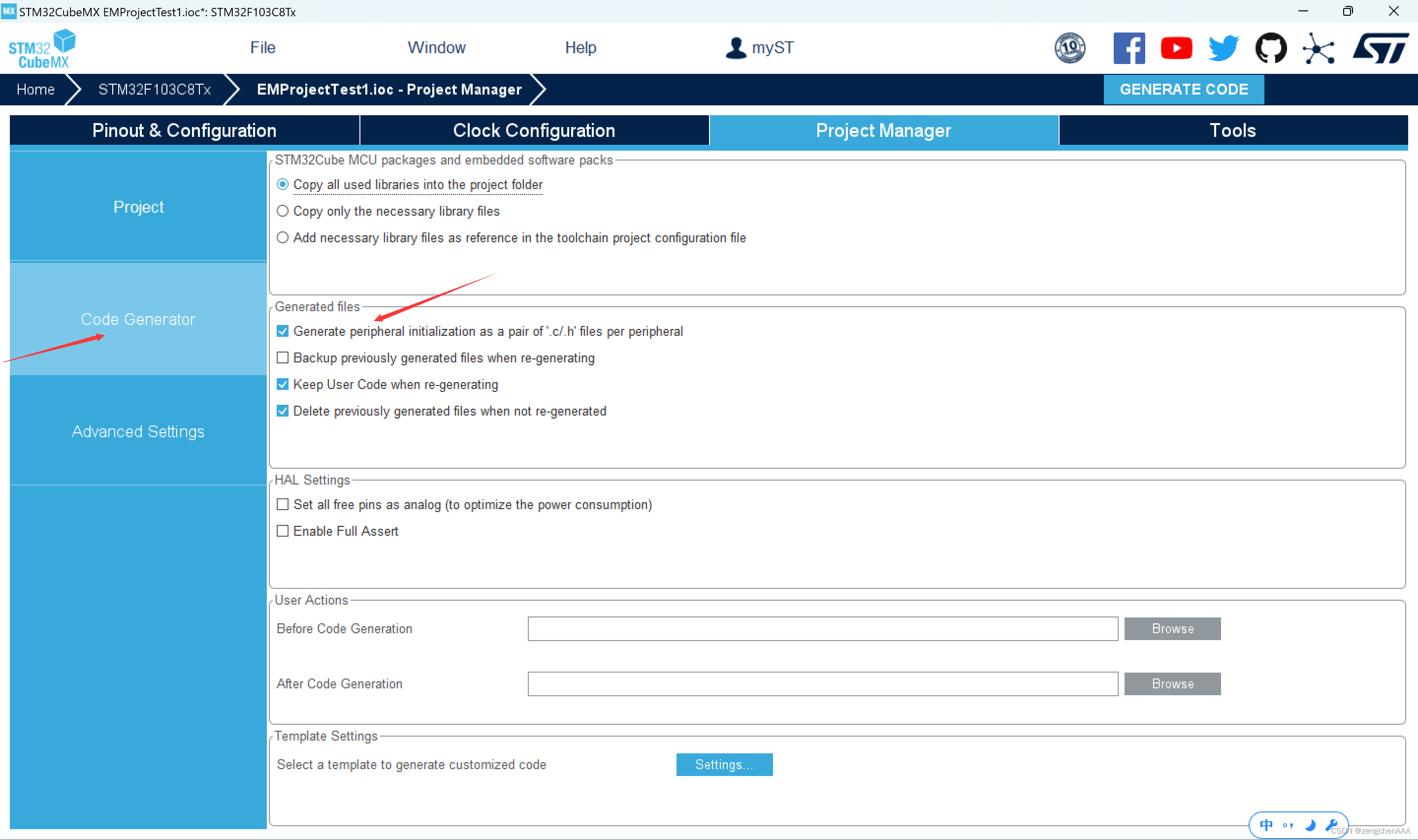 STM32CubeMX：配置HAL库串口并重定向 printf 和 getchar函数 （****）_hal库的重定向-CSDN博客