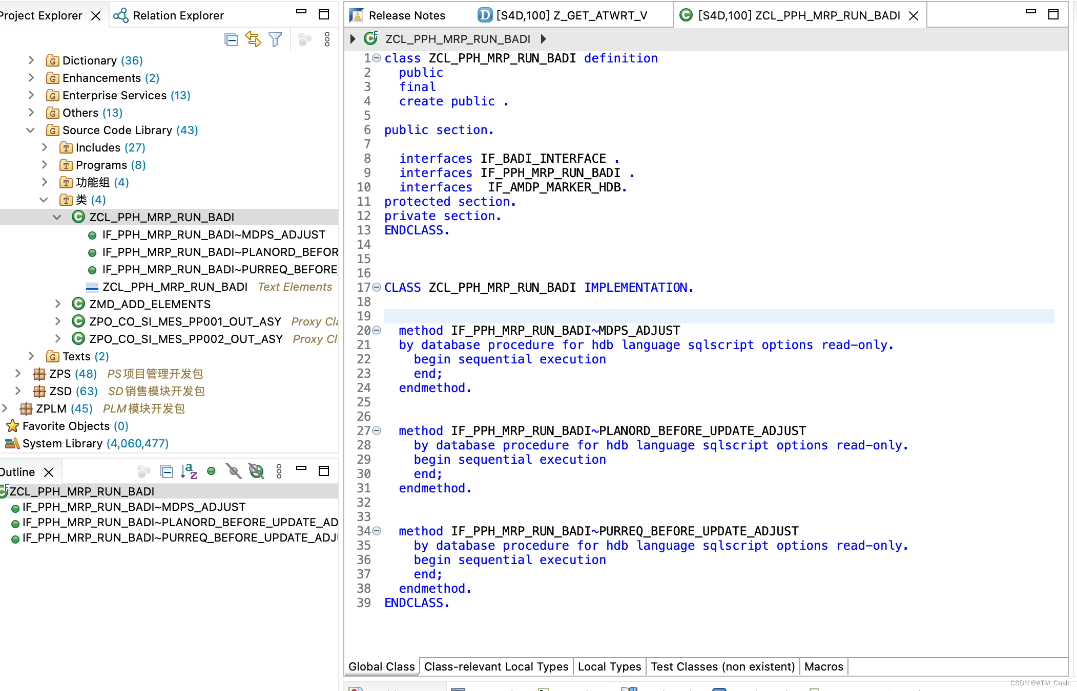 ABAP ES_PPH_MRP_BADI AMDP 实施增强_abap by database procedure for hdb language sqlscr-CSDN博客