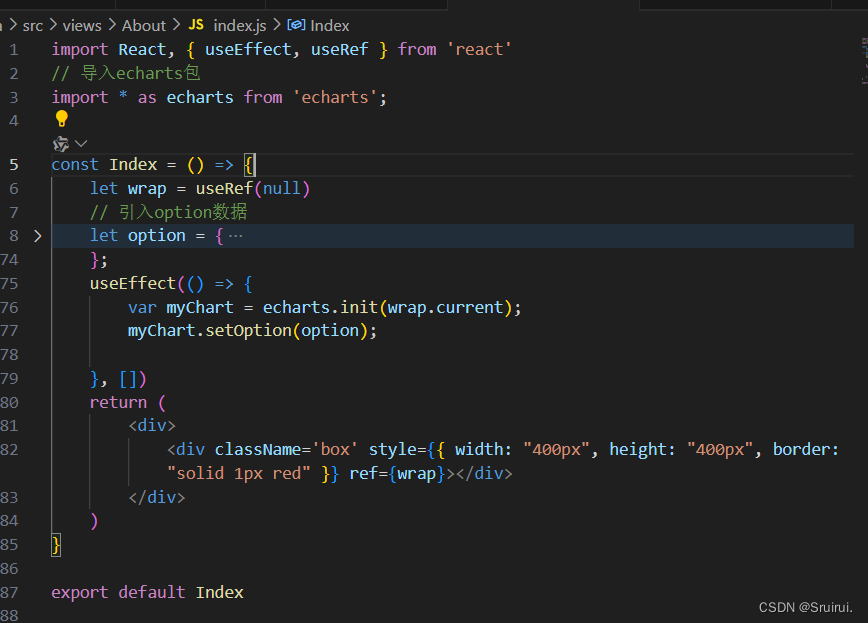 react里Echarts图表引入和调用后台接口渲染数据_react reactecharts饼图数据使用后端接口返回数据-CSDN博客