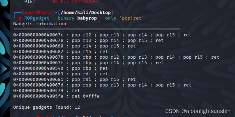[HarekazeCTF2019]baby_rop[BUUCTF]-CSDN博客