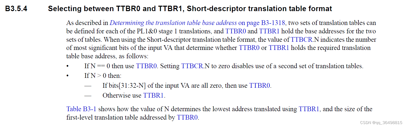 arm架构_TTBR0,TTBR1与TTBCR寄存器-CSDN博客