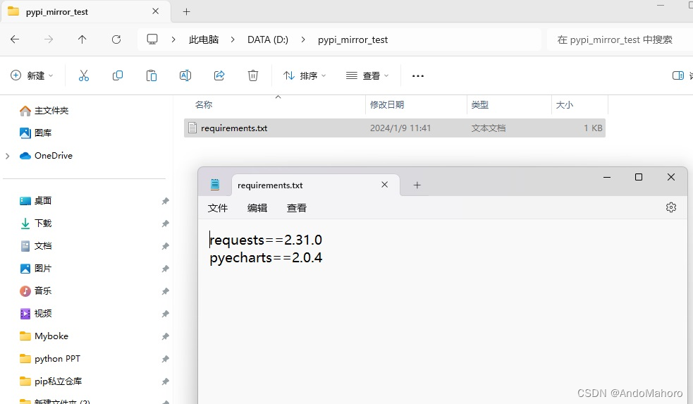 教你如何搭建本地的pip镜像源_自建pip源-CSDN博客