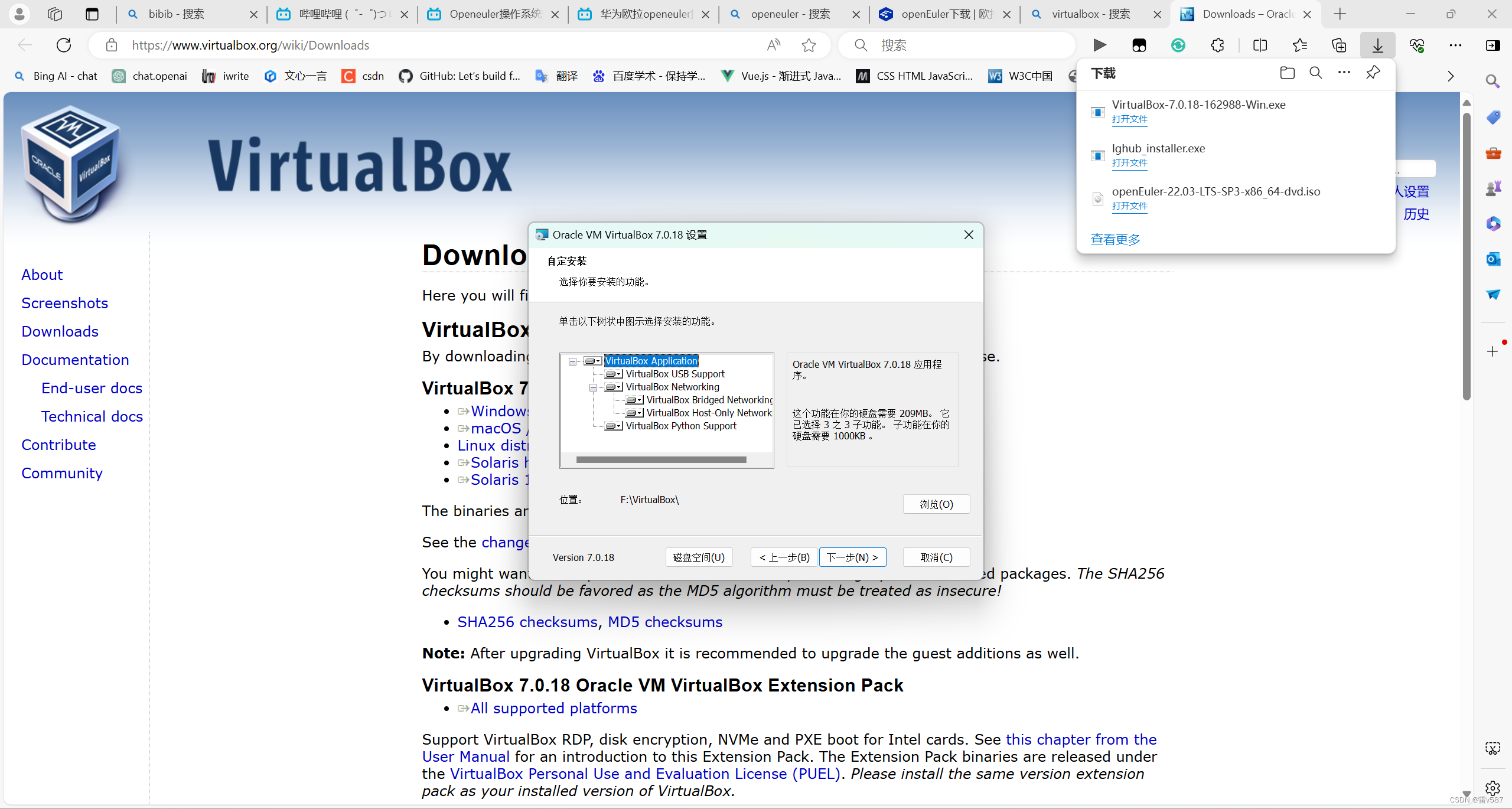 超详细 在VirtualBox虚拟机上安装搭建OpenEuler操作系统 并用Putty验证是否创建成功下载安装环境配置教程（及过程中可能出现的一系列问题的解决方法）_virtualbox安装 ...