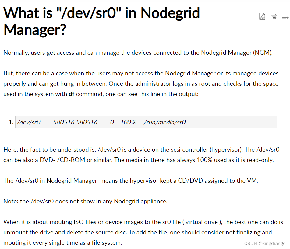 Linux服务器下/dev/sr0设备挂载分区满空间100%的解释_dev sr0 挂载-CSDN博客