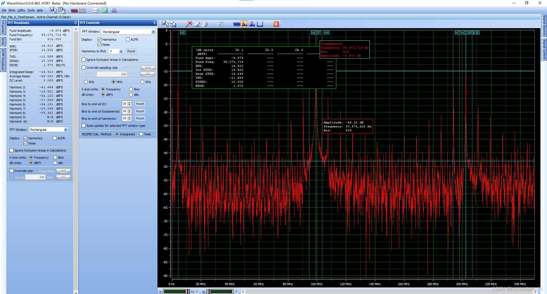 关于TI采集频谱分析软件WAVEVISION5的用法-CSDN博客