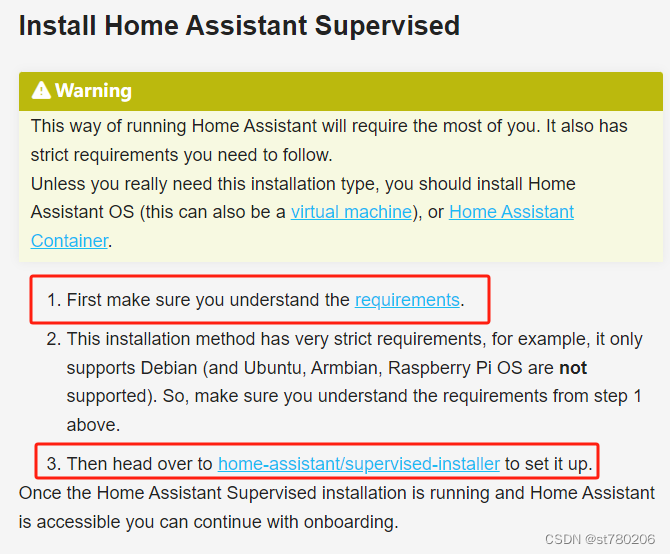 在x64上构建智能家居(home assistant) (一) Supervised版本安装_os-agent-CSDN博客