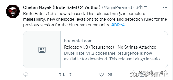 Brute Ratel C4 Badger分析实战与检测-CSDN博客