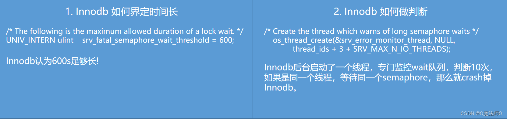MySQL 出现long semaphore wait 导致数据库hang住无法提供服务_innodb: a long semaphore wait-CSDN博客