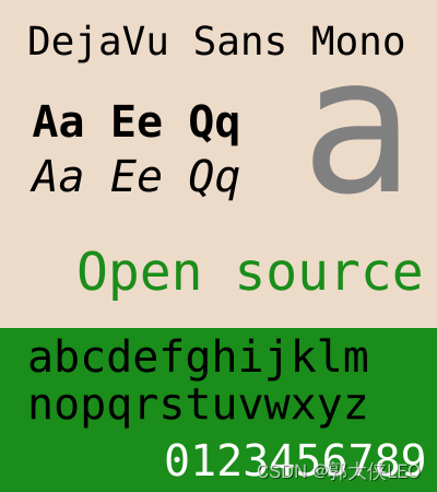 linux终端中最漂亮的几款字体介绍及安装_dejavu sans mono-CSDN博客