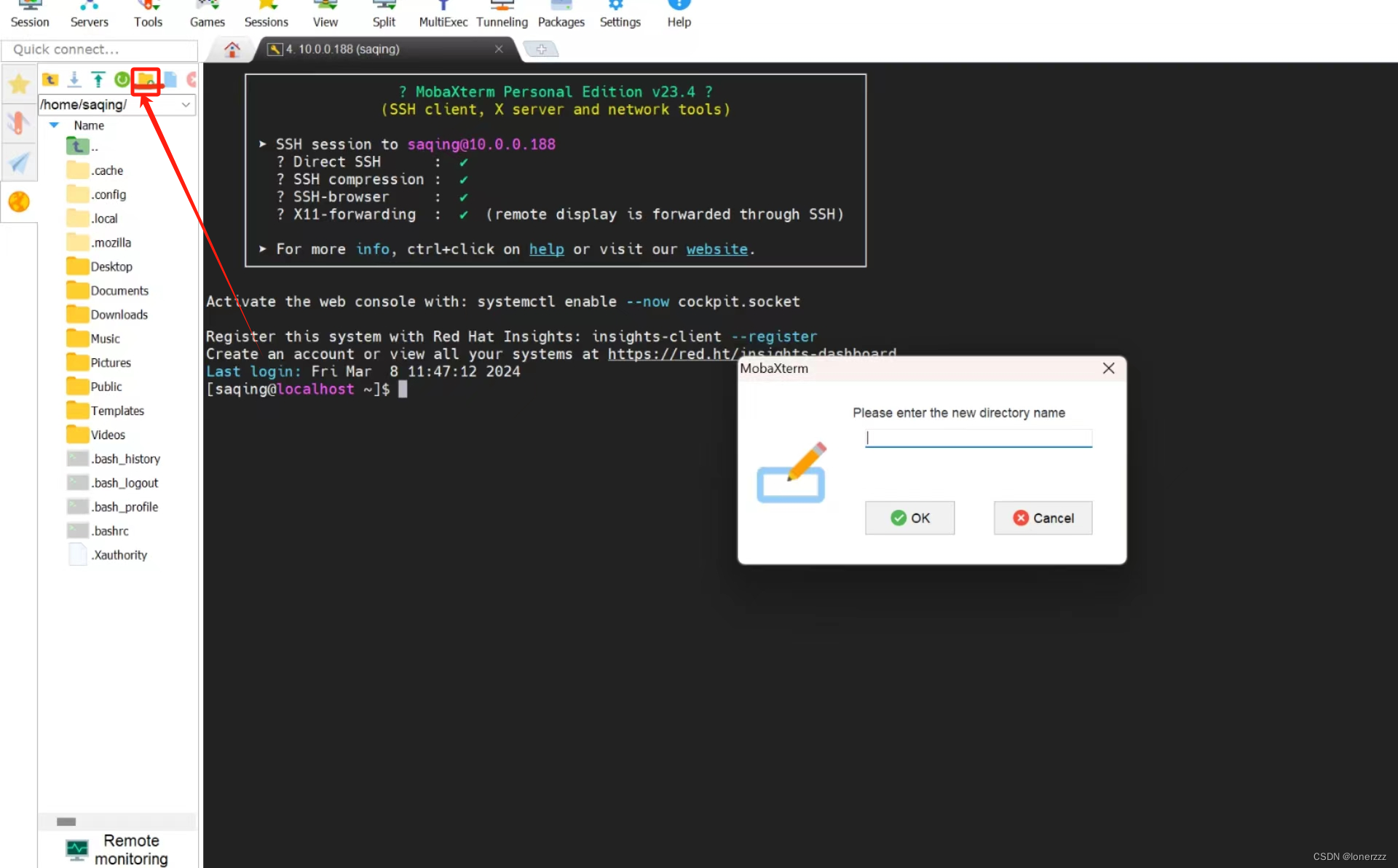 Redhat9.0 SSH远程连接MoxbaXterm_redhat9 开启ssh远程配置-CSDN博客