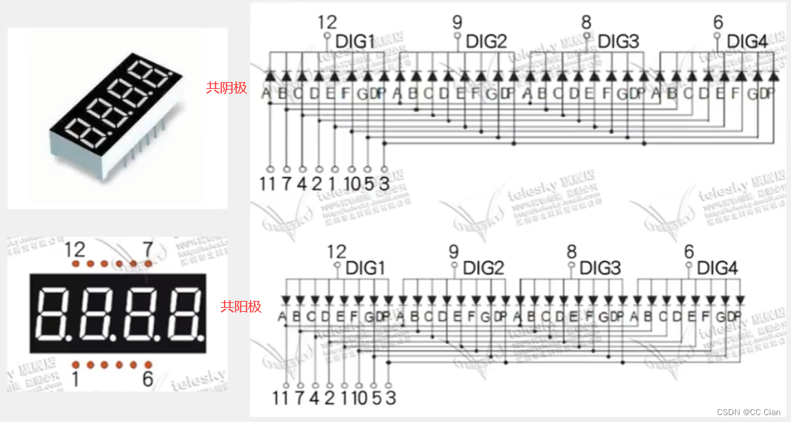 数码管介绍与使用-CSDN博客