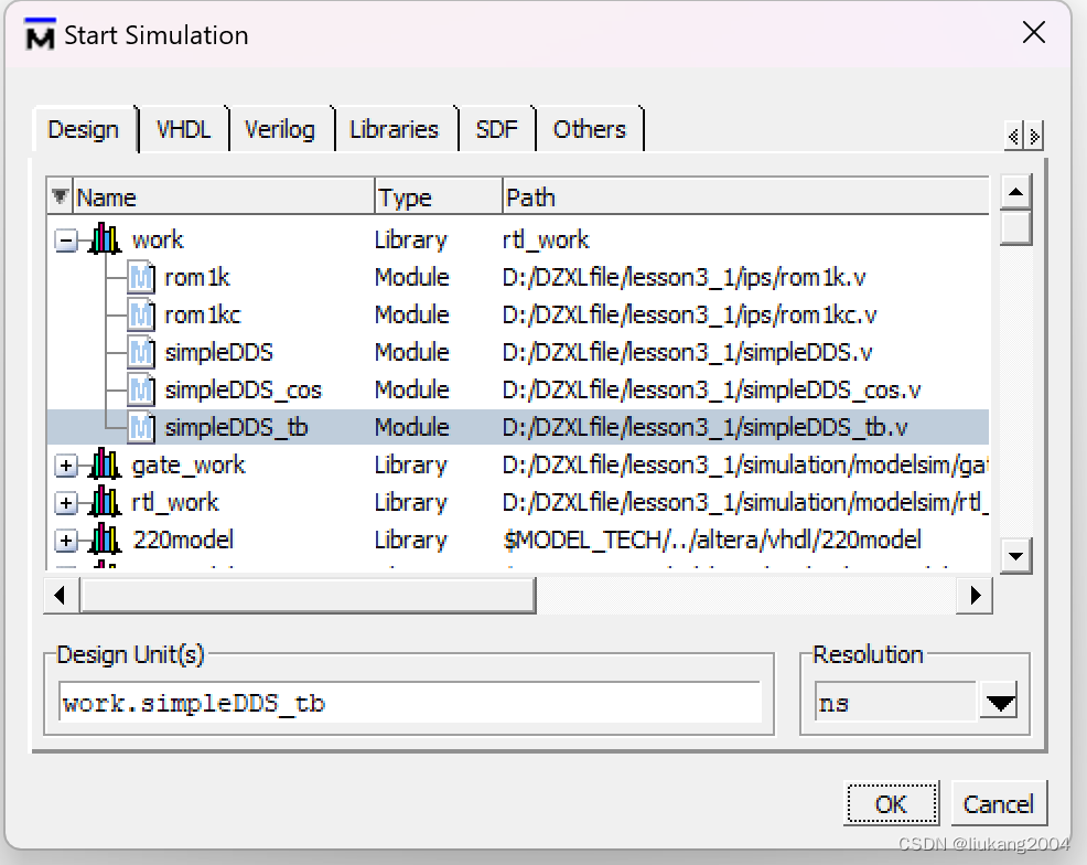 解决vsim19报错的方法，test bench与modelsim联合仿真_modelsim vsim-19-CSDN博客