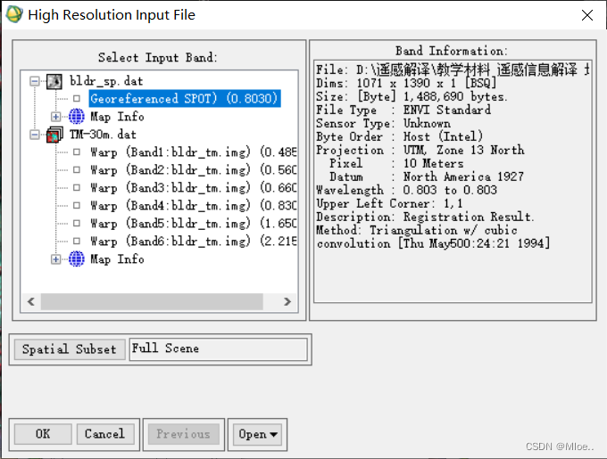 ENVI CLASSIC进行图像融合---HSV、PCA_envi图像融合-CSDN博客