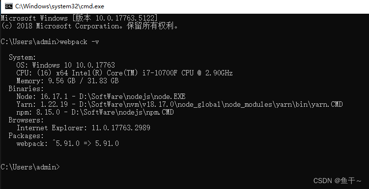 【vue Init】一使用vue Init搭建vue项目 Csdn博客 