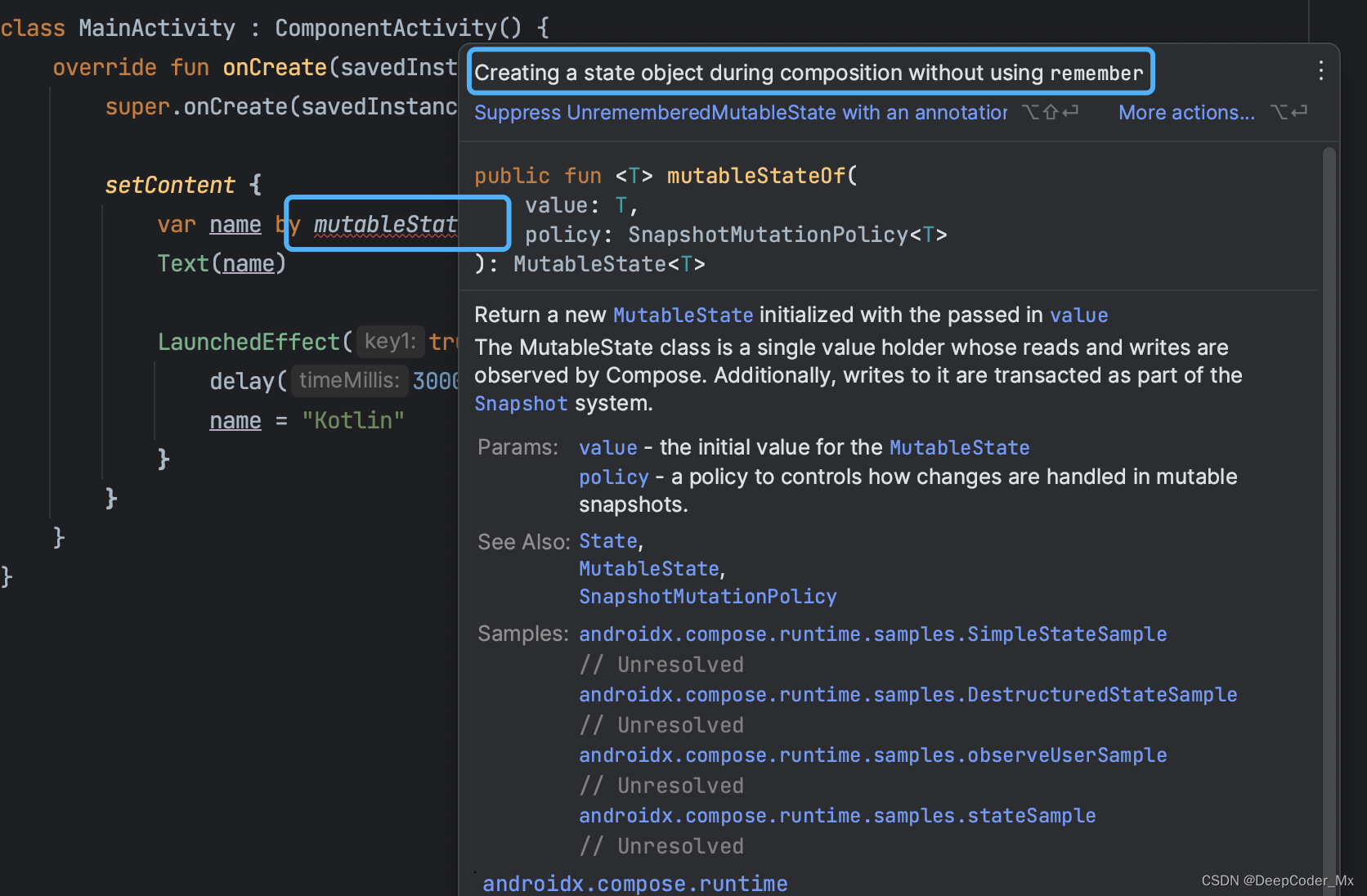 聊聊 Jetpack Compose 的 “状态订阅&自动刷新” -- remember 和重组作用域_android compose remember不生效-CSDN博客
