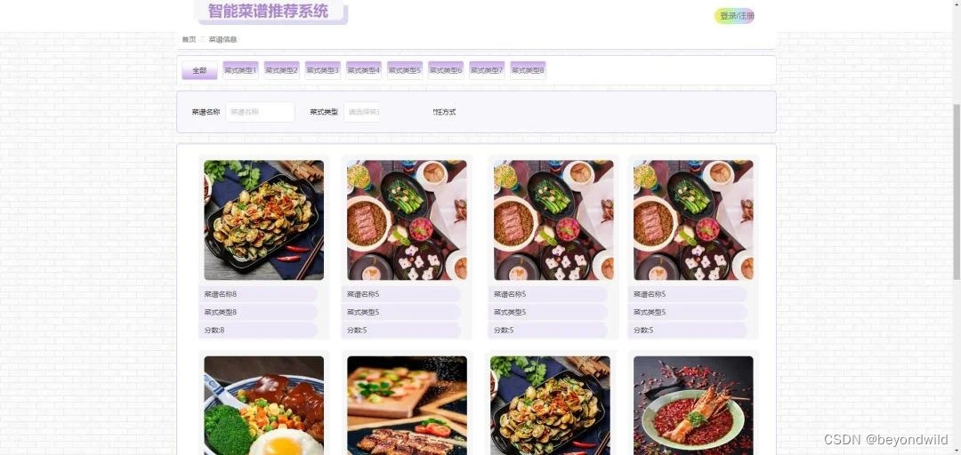 Java项目 智能菜谱系统 Java Springboot Mybaits Vue Elementui Mysql 菜谱管理系统csdn Csdn博客