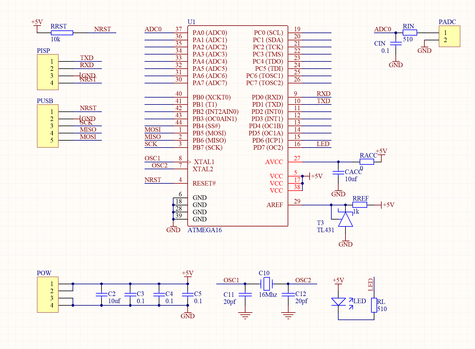 ATMEGA16 单片机AD采集数据_atmega16 128分频-CSDN博客
