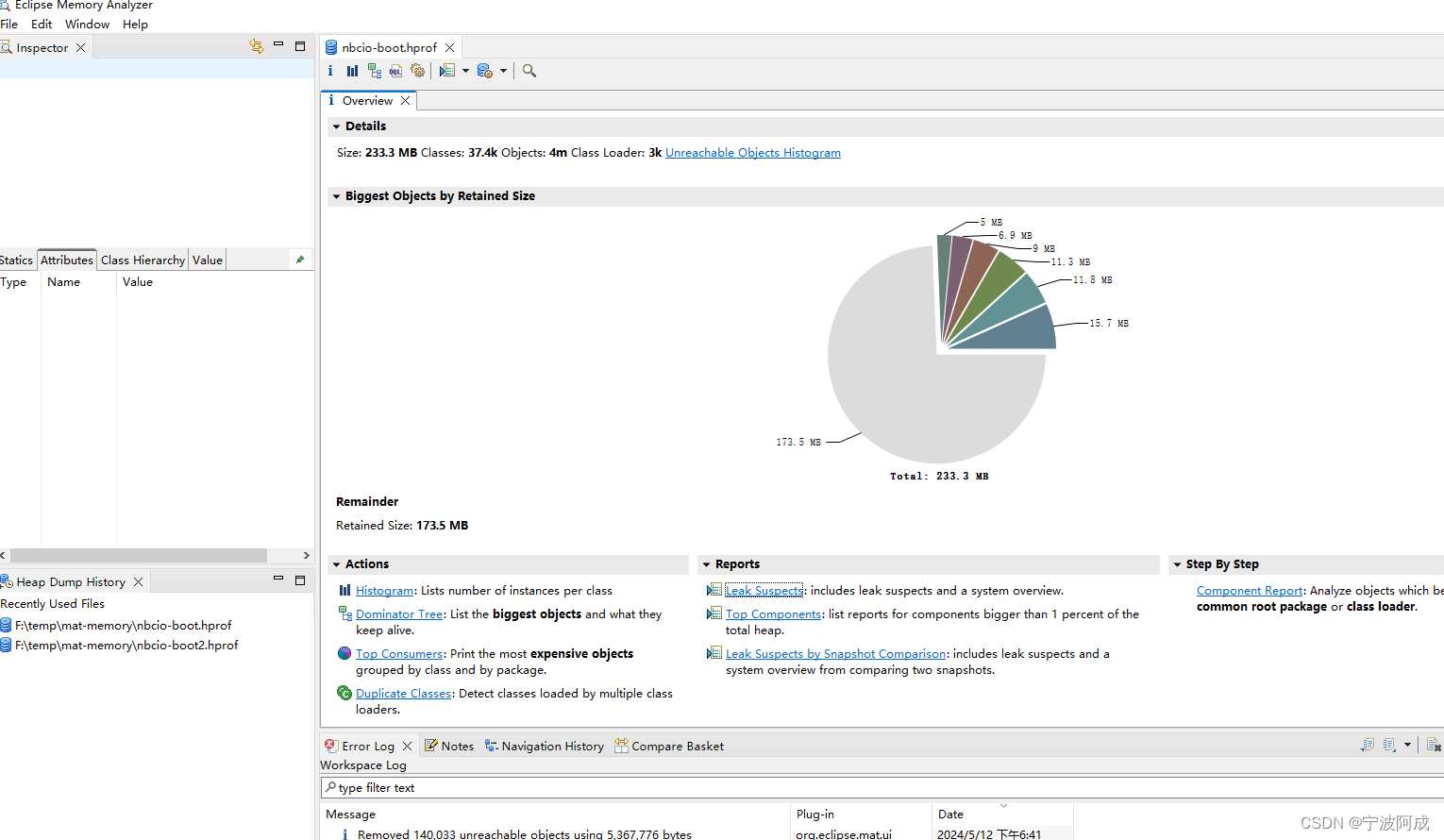 使用Memory Analyzer分析内存溢出_memoryanalyzer-CSDN博客