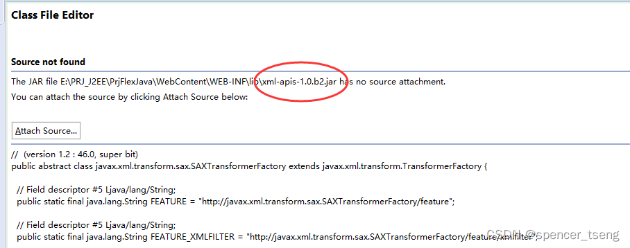 java.lang.AbstractMethodError:javax.xml.transform.TransformerFactory.setFeature(Ljava/lang ...
