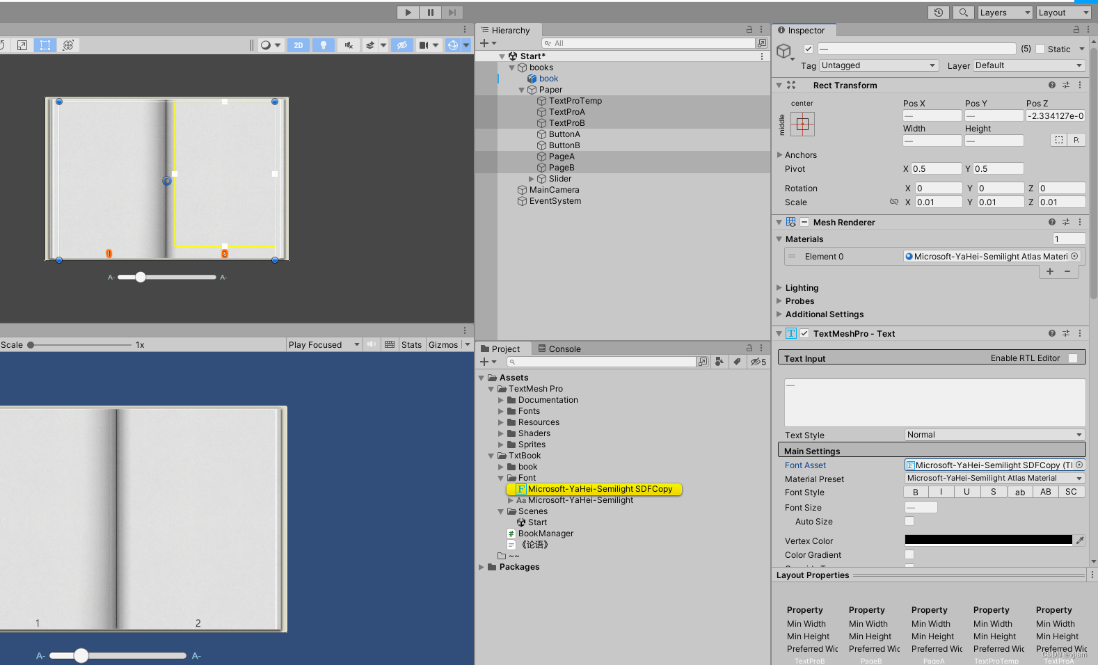 Unity动态加载txt文本模拟电子书阅读器 Unity 阅读器 Csdn博客