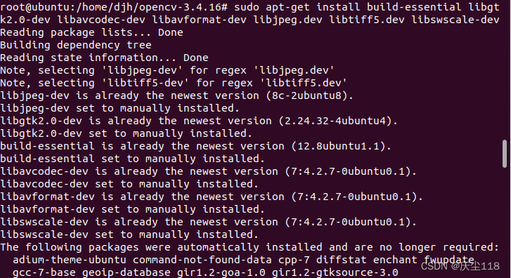 Ubuntu20.04下OpenCV3.4.16的安装及使用示例_opencv3.4.16安装教程-CSDN博客