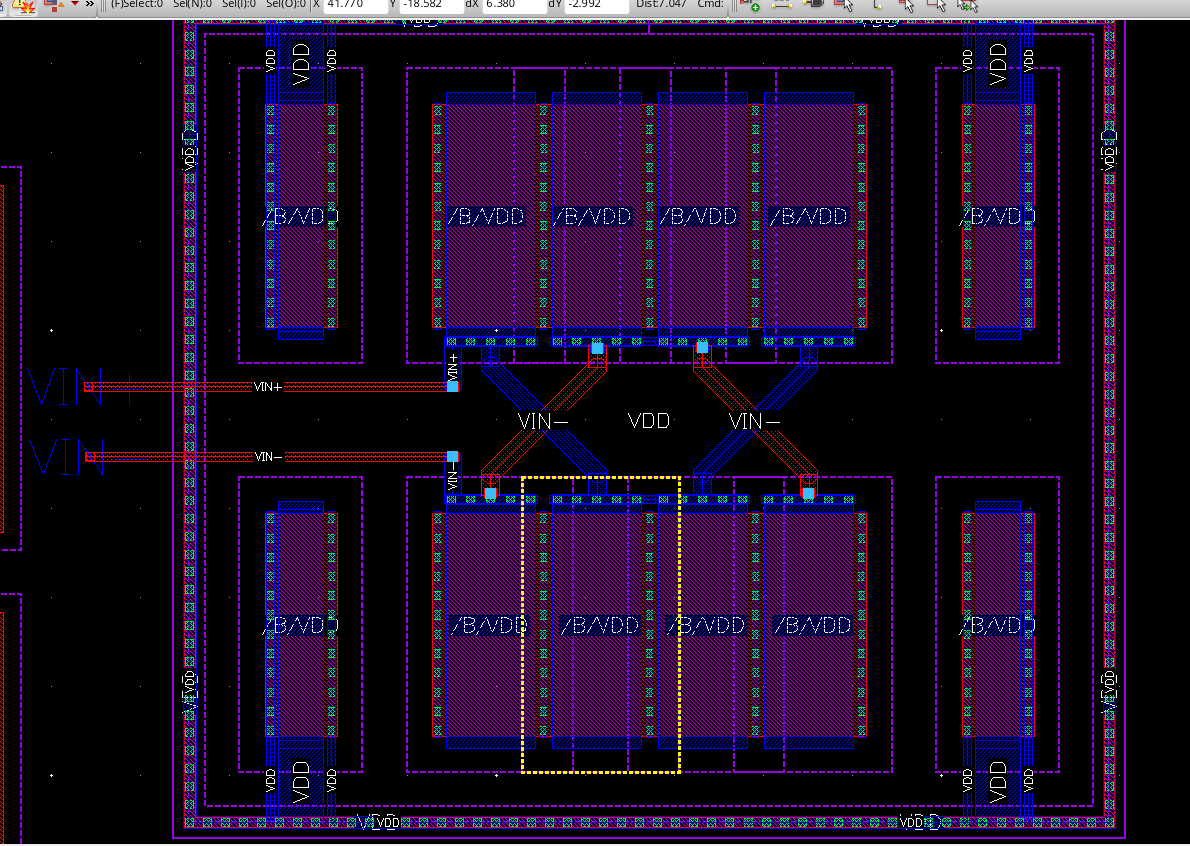 基于DRAM的CIM电路架构设计4.版图绘制_nw not interacting with n+ pickup is not allowed ...