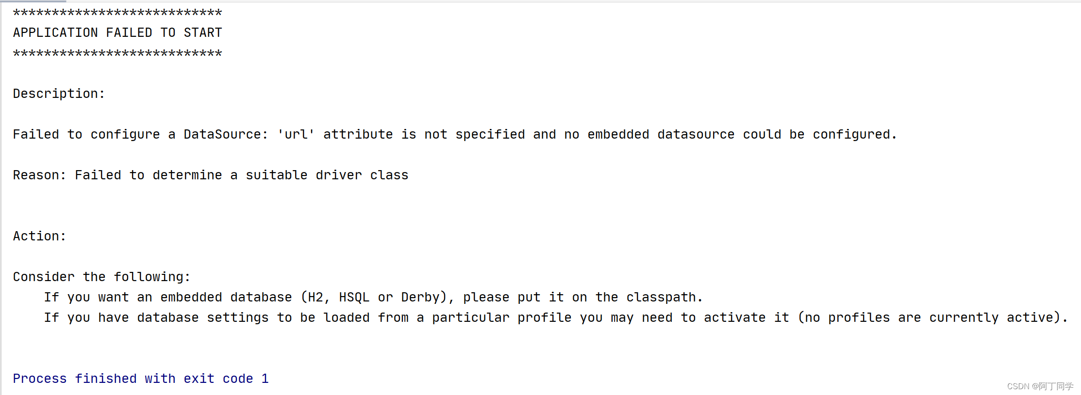 记录springboot启动失败，找不到url数据源的问题_(exclude = datasourceautoconfiguration.class)添加后依旧-CSDN博客