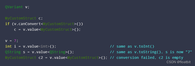 QVariant类_qmetatype::canconvert(qvarient-CSDN博客