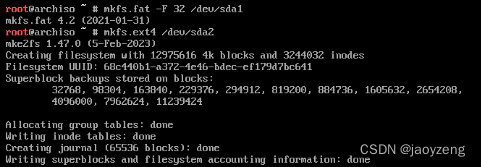 arch linux从硬盘分区到桌面环境安装的正确姿势。。。。。。_arch分区-CSDN博客
