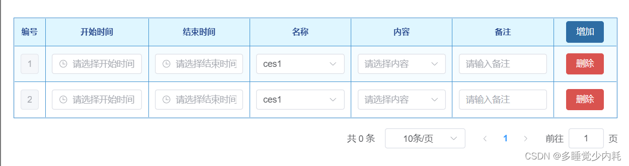 element plus表格嵌套表单、可增减_element plus table form-CSDN博客