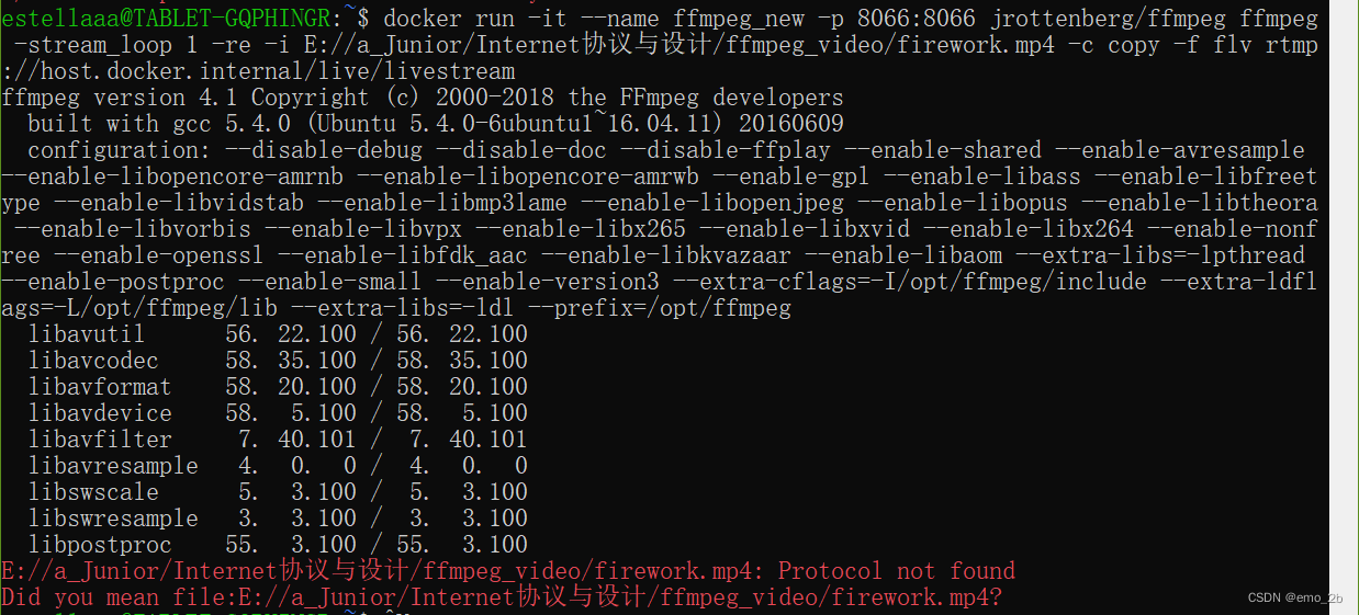 利用Docker启动SRS和ffmpeg_docker srs镜像包-CSDN博客