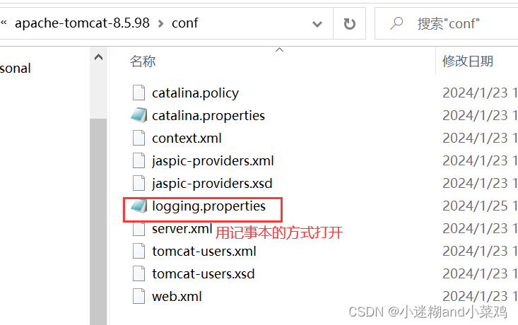 IDEA运行Tomcat服务器时，运行结果正确，但日志出现大量的中文乱码：淇℃伅 [main] org.apache.catalina.startup ...