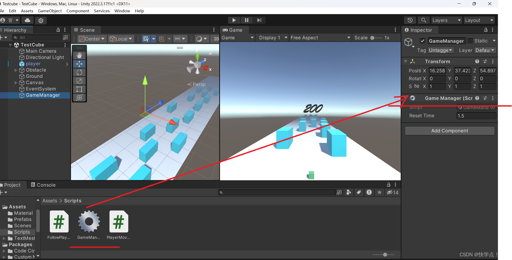 unity--简单用GameManager加载游戏场景与重启游戏_unity gamemanager-CSDN博客