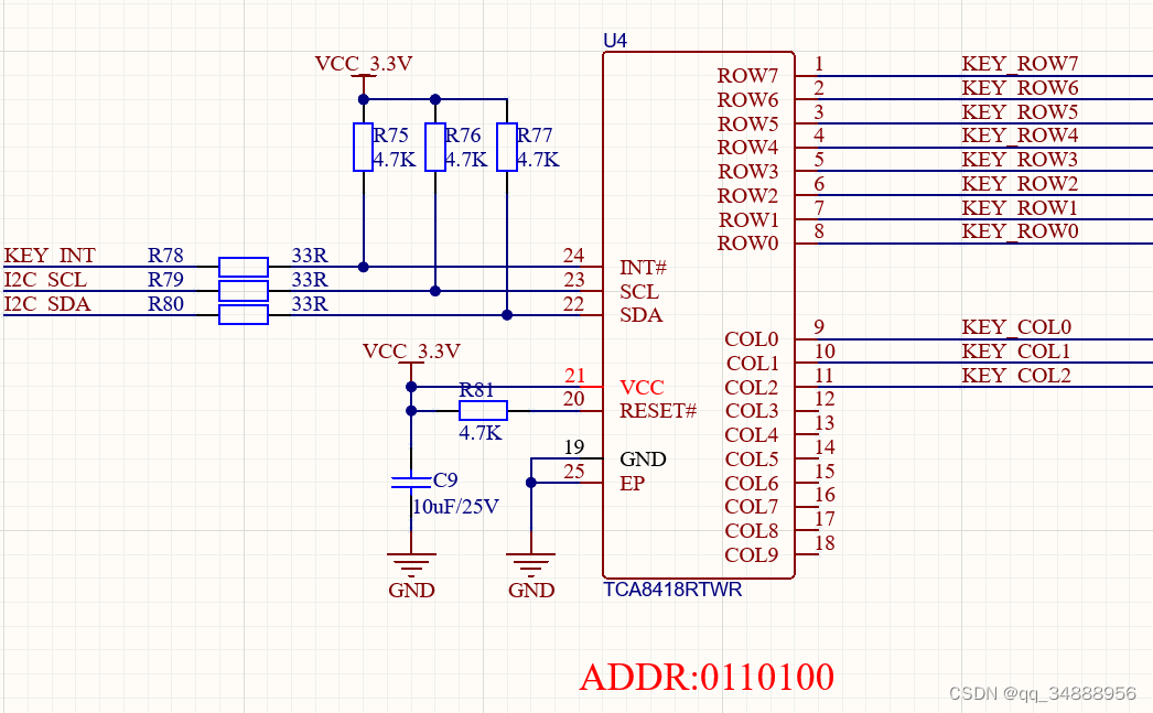 按键芯片-TCA8418-STM32驱动程序_tca8418 stm32-CSDN博客