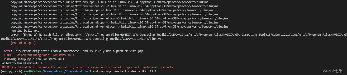 WSL2下使用CUDA提示没有nvcc文件夹的问题分析与解决_wsl nvcc-CSDN博客