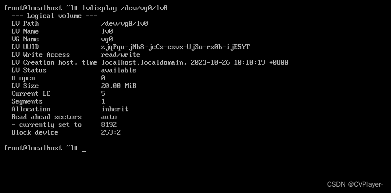 Linux命令之LVM逻辑卷管理器pvcreate,vgcreate,lvcreate,lvdisplay,lvextend,vgremove,vgextend,pvremove,lsblk的 ...