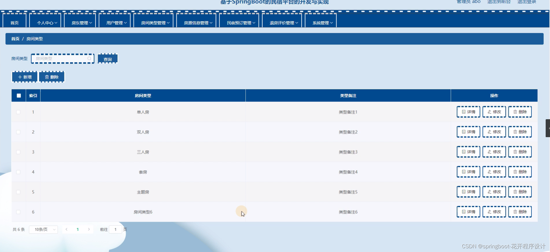 Springboot Java Php Node Python基于springboot的民宿平台的开发与实现【计算机毕设】 Csdn博客