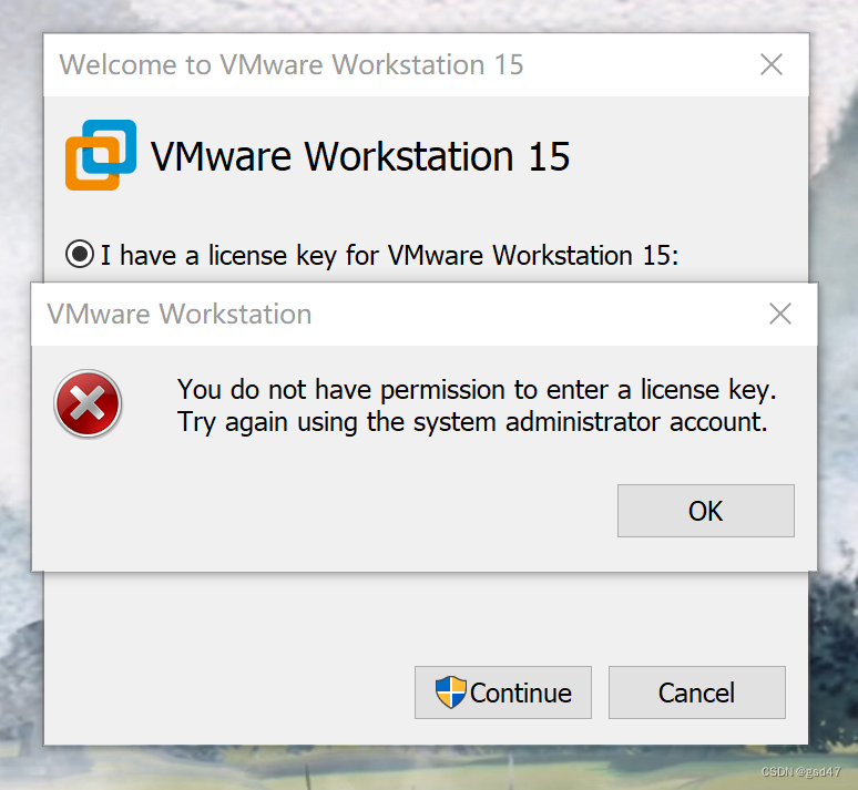 vmware 17 提示 You do not have permission to enter a license key……的解决办法 ...