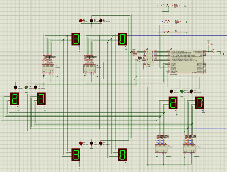 MSP430G2553交通灯设计(仿真，代码，原理图、PCB)_基于msp430g2553的红绿灯-CSDN博客