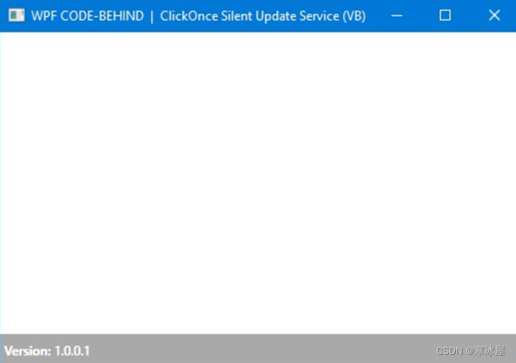 在C#&VB中Winform & WPF的安静ClickOnce安装程序_wpf clickonce-CSDN博客