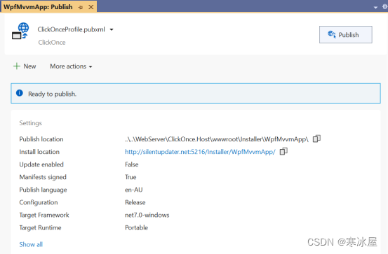 .NET静默ClickOnce安装程序，用于C#和VB中的Winform和WPF_c# 静默更新-CSDN博客
